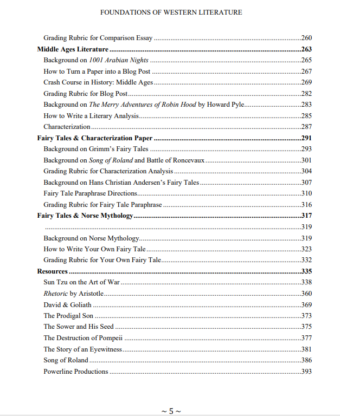 Foundations of Western Literature – Powerline Productions