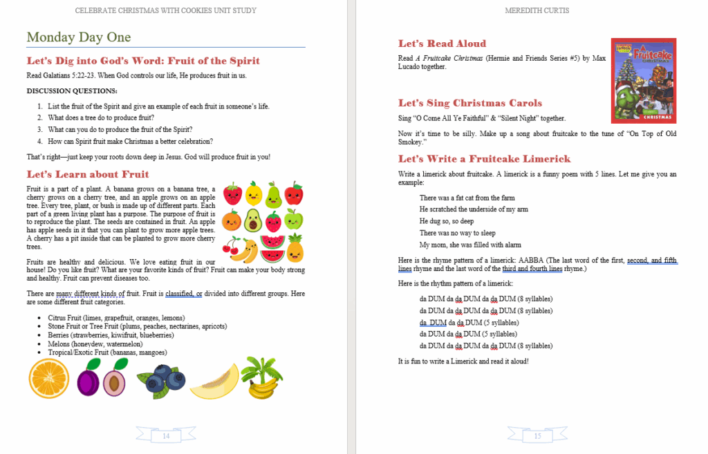 Celebrate Christmas with Cookies Unit Study – Powerline Productions