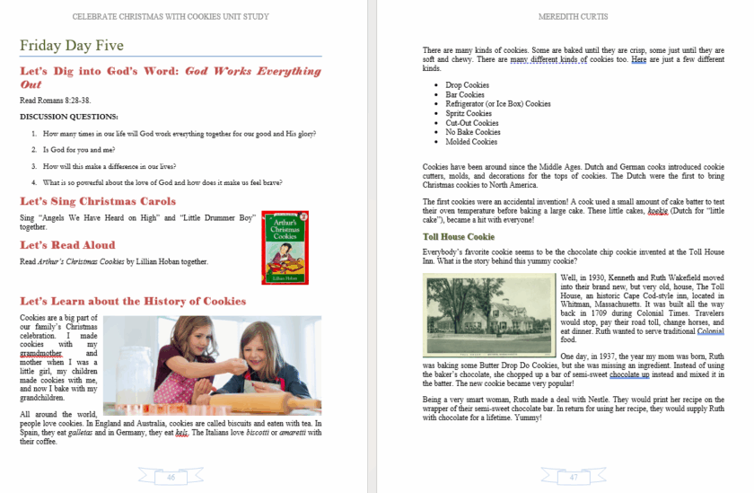 Celebrate Christmas with Cookies Unit Study – Powerline Productions