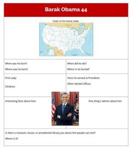 45 Presidents of the USA Notebooking Pages – Powerline Productions