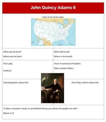 45 Presidents of the USA Notebooking Pages – Powerline Productions