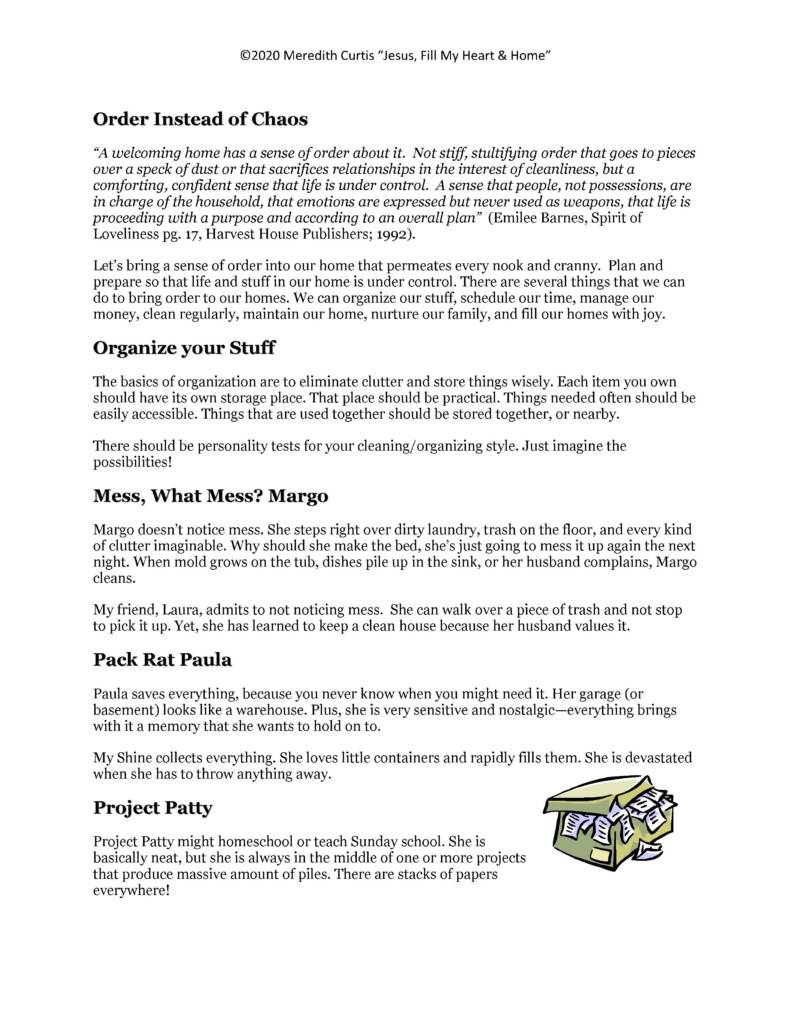 Jesus, Fill My Heart and Home Bible Study – Powerline Productions