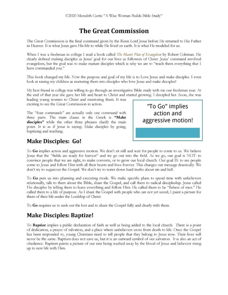 A Wise Woman Builds Bible Study – Powerline Productions