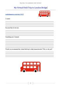 Travel To London Unit Study – Powerline Productions