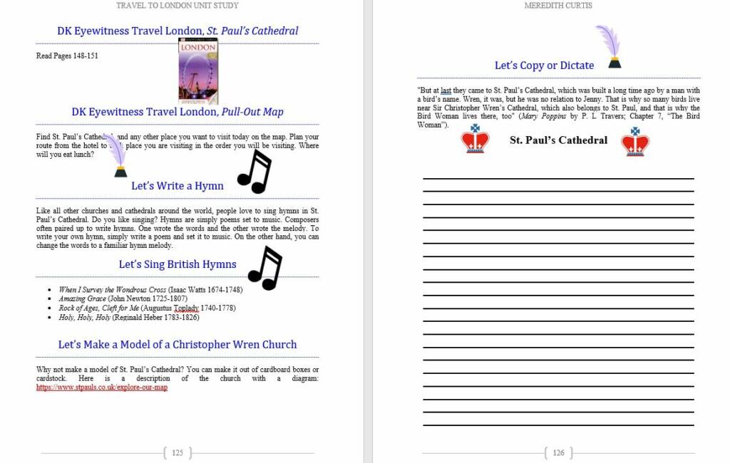 Travel To London Unit Study – Powerline Productions