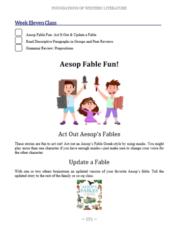 Foundations of Western Literature – Middle School – Powerline Productions