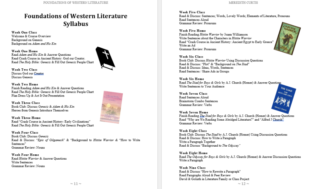 Foundations of Western Literature – Middle School – Powerline Productions