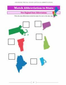 God Bless the USA State Capitals & Abbreviations – Powerline Productions