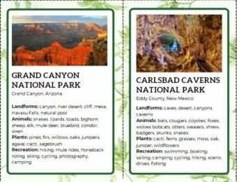 God Bless the USA National Parks Fact Cards – Powerline Productions