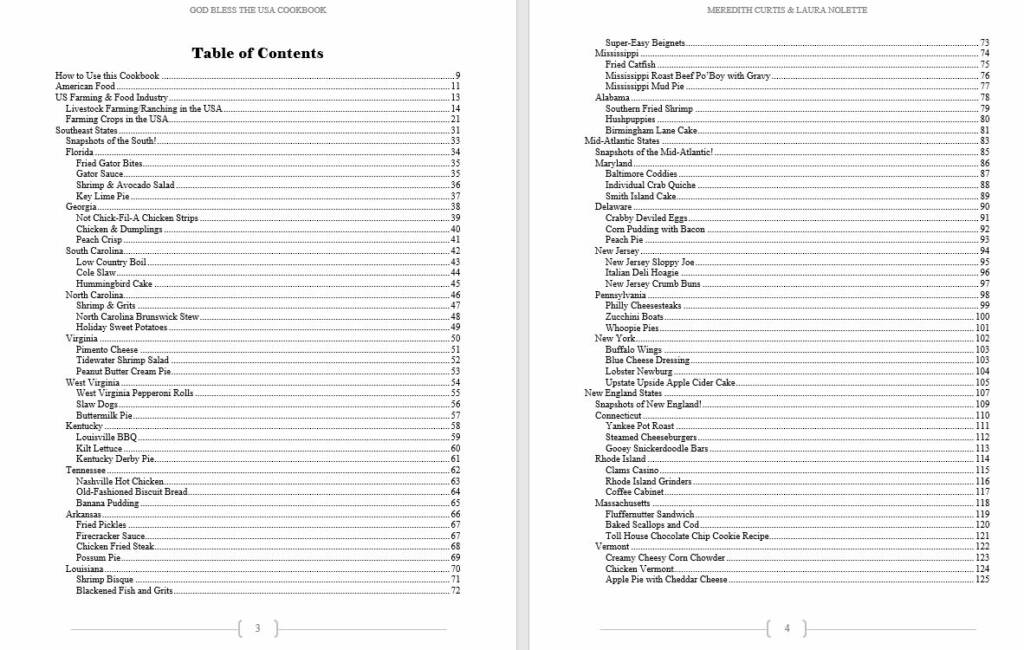 God Bless the USA Cookbook – Powerline Productions