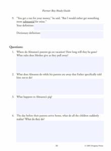 Merey Curriculum Review: Progeny Press Farmer Boy Study Guide ...