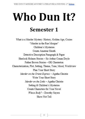 Who Dun It? Murder Mystery Literature & Writing Second Edition ...